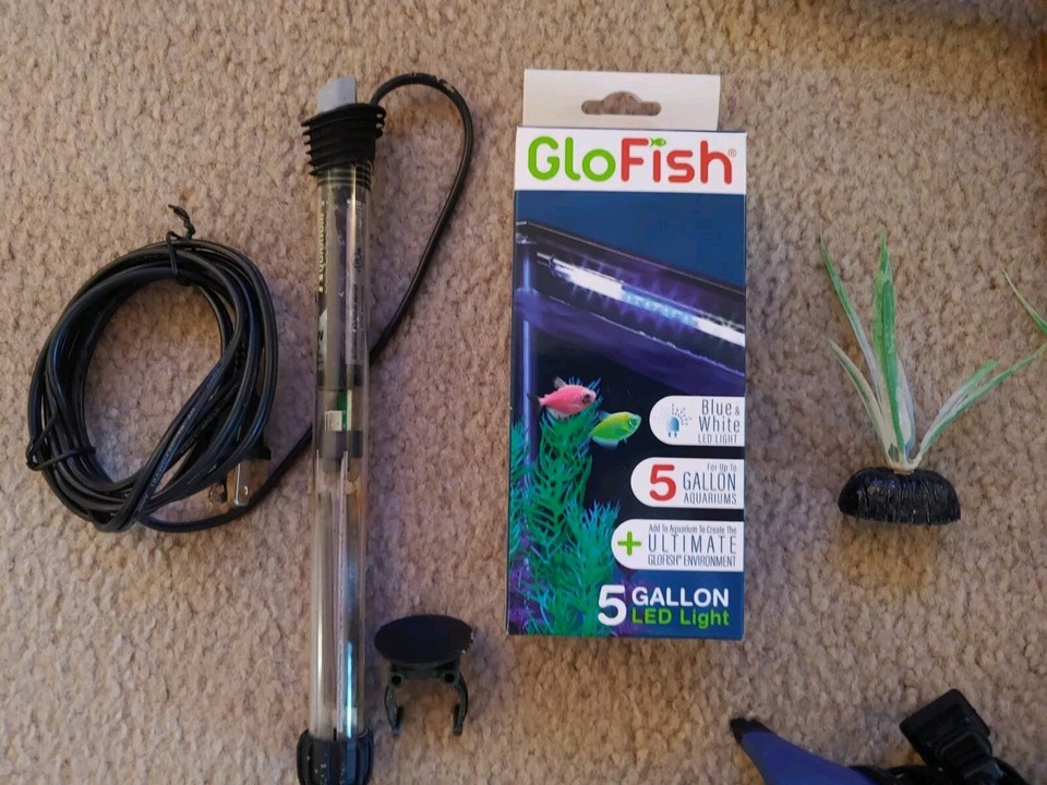AQUEON AQUARIUM STARTER KIT 15 GALLON COLUMN see description for extras ...