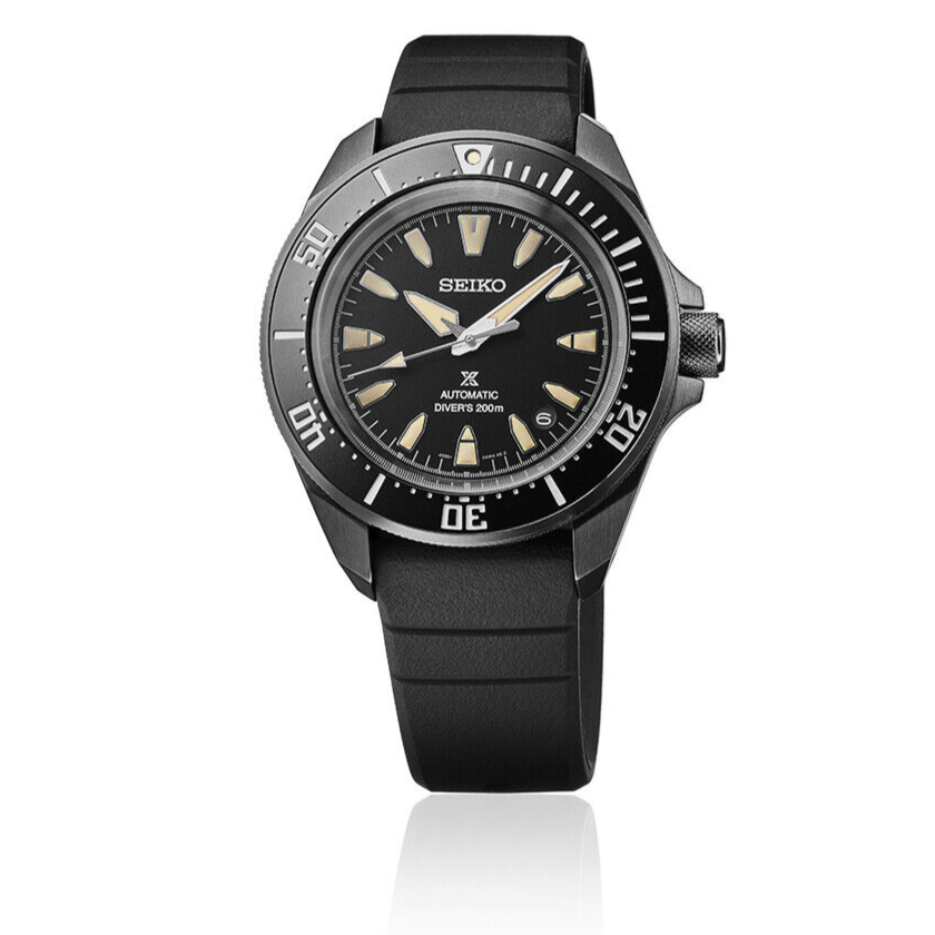 SEIKO PROSPEX SBDY133 SAMURAI Automatic Diver Scuba Watch All Black 41.7mm | eBay