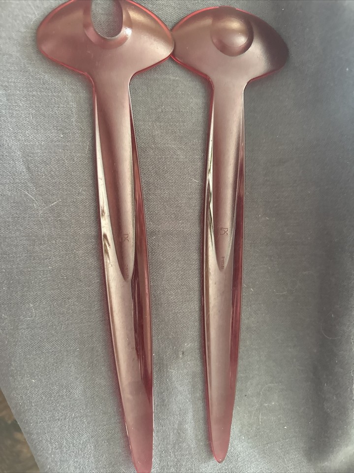 Vtg Red Tupperware Salad Tongs Servers Kitchen Utensils | eBay