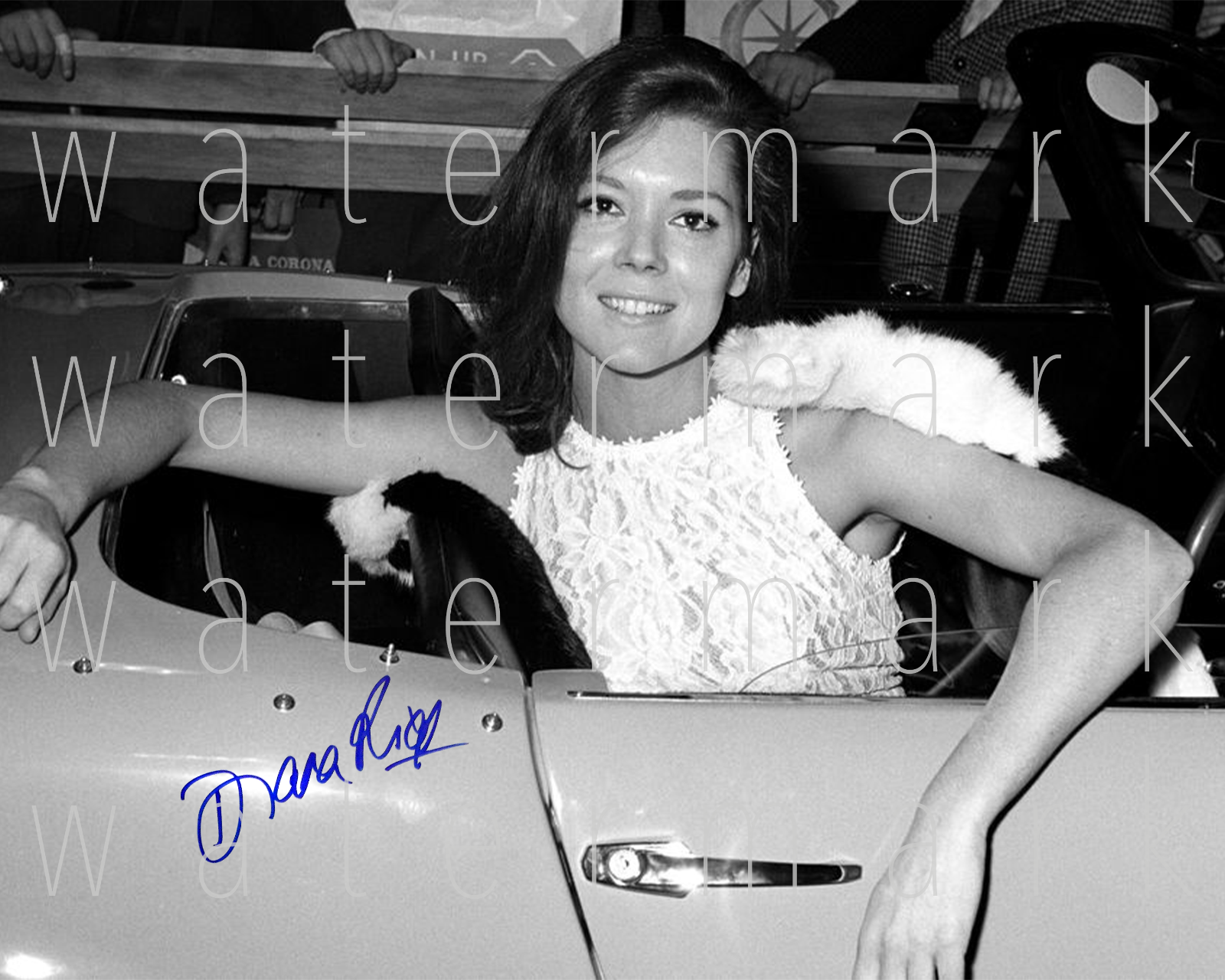 Diana Rigg The Avengers signed 8X10 inch print photo picture poster ...