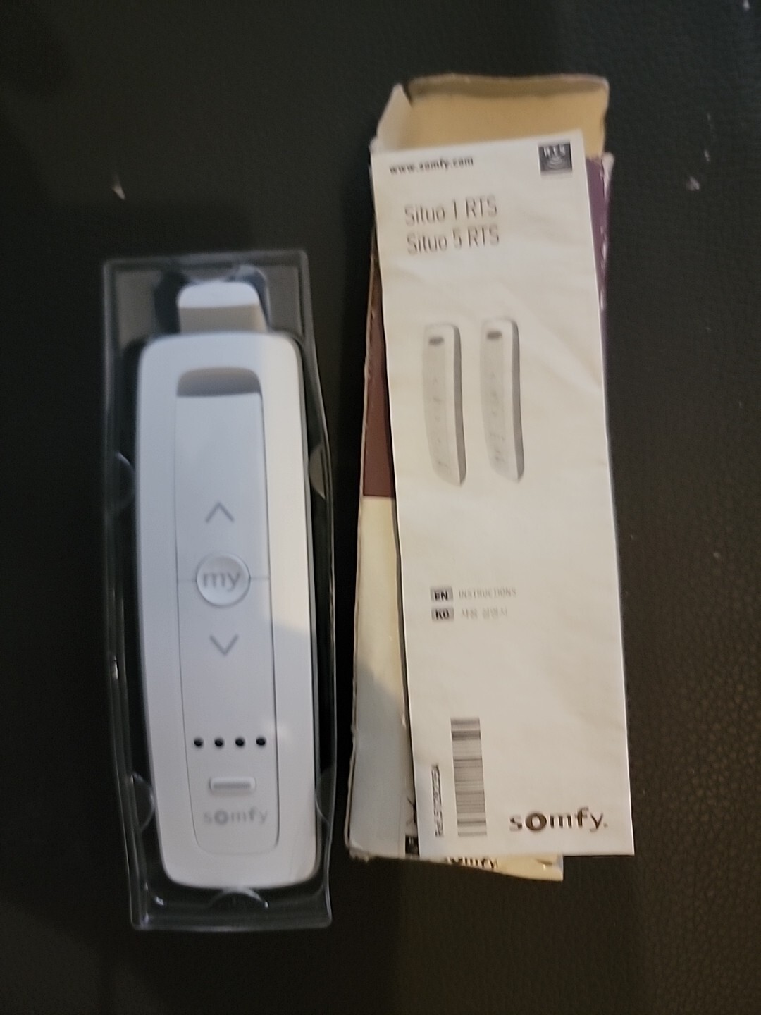 New Somfy Situo 5 RTS FCC Pure Remote White 1RTS 5128235A Pure 447 ...