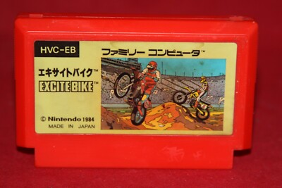 Excite Bike (Nintendo Famicom, 1984) Authentic Game Cartridge (HVC-EB ...