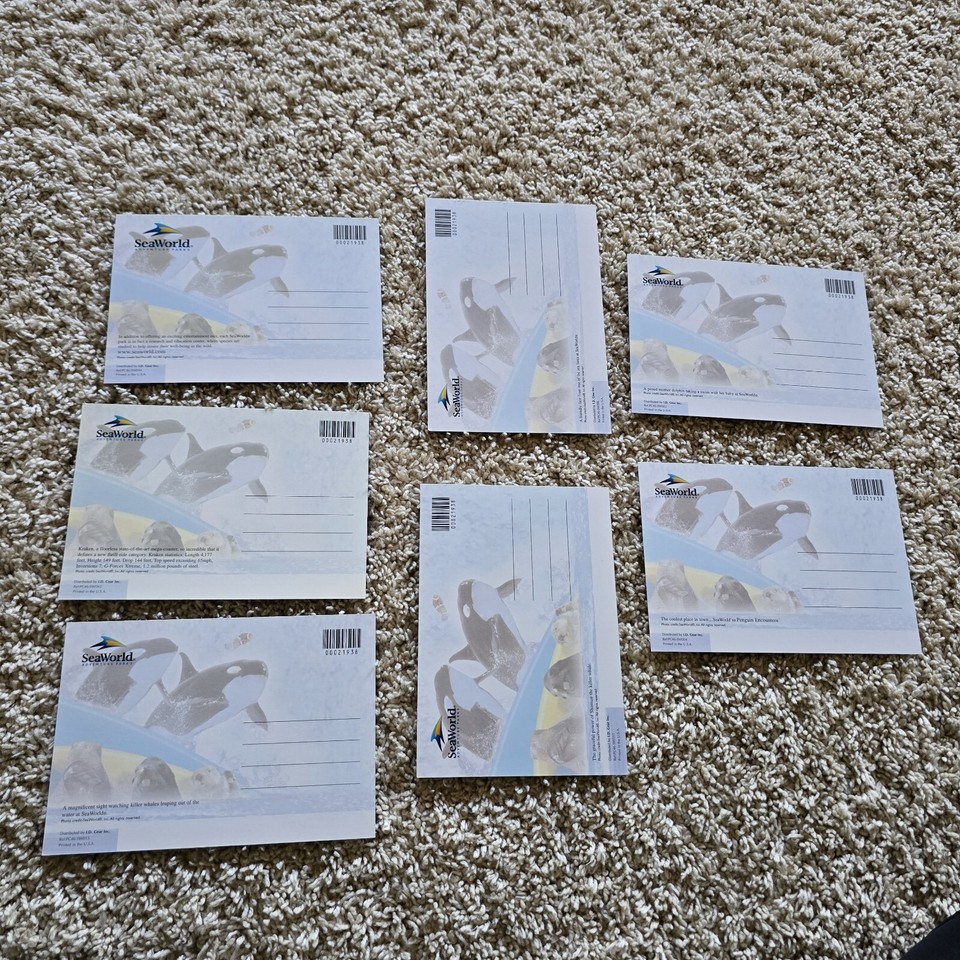 SeaWorld Orlando Postcards New | eBay