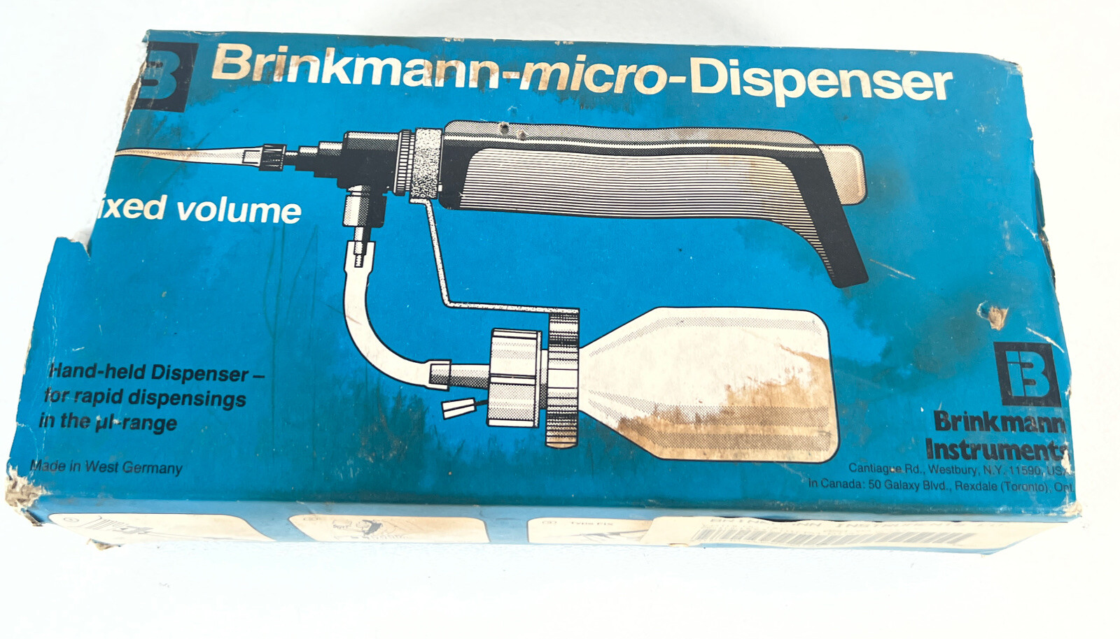 Brinkmann Micro Dispenser Hand Held Dispenser Digital Readout Cat P4989 ...