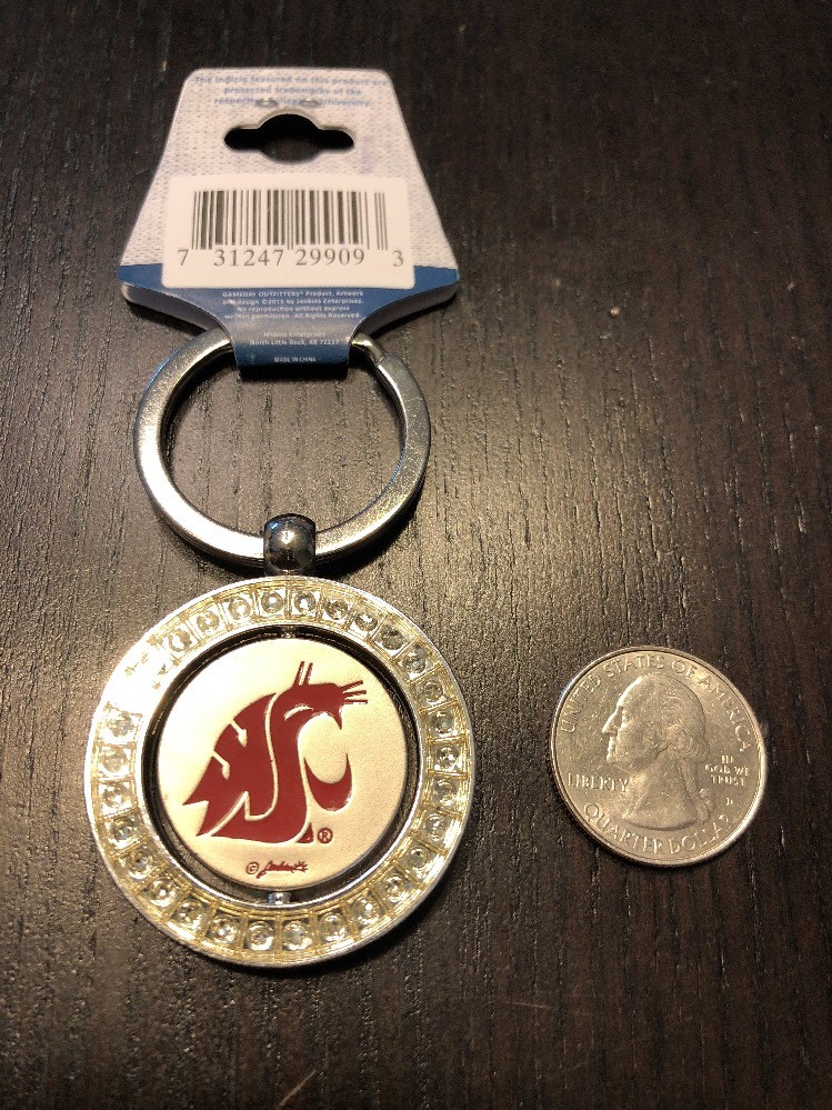 NWT - Washington State University Cougars WSU Key Chain - Circle Shape ...