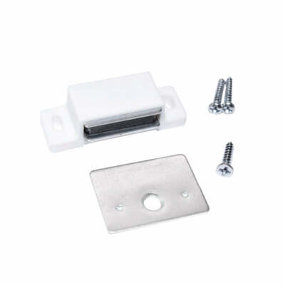 Strong Magnetic Cabinet & Door Catch Closures, Shutter Magnets, White ...