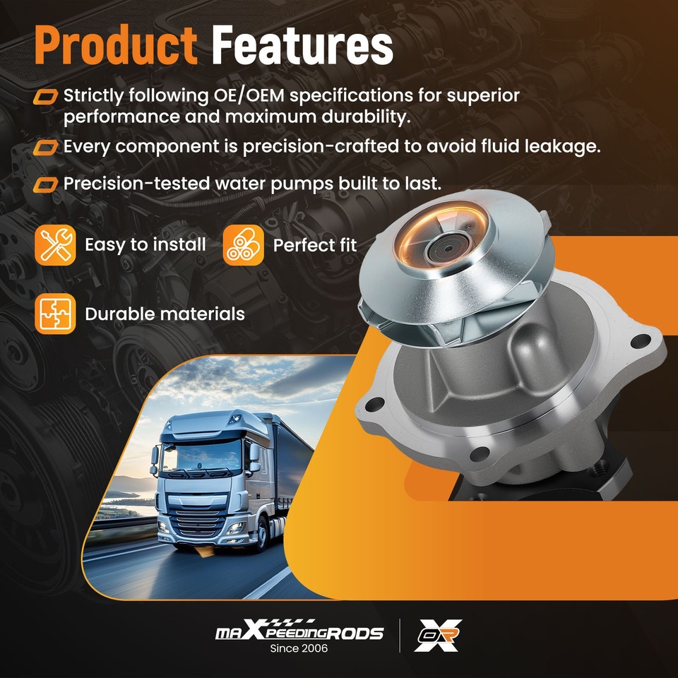 Engine Water Pump for Chevrolet Colorado/H3 3.5L 2004-2006 251731 ...