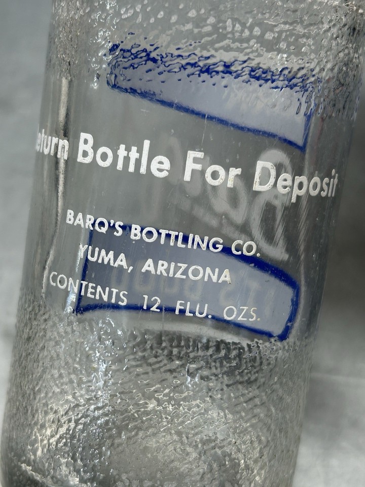 Vintage Barq's Root Beer Soda Bottle 12 Oz Yuma Arizona Bottling | eBay