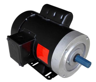 Rolled Steel Farm Duty AC Motor 1/3HP 1800RPM 56C Removable Feet Single ...