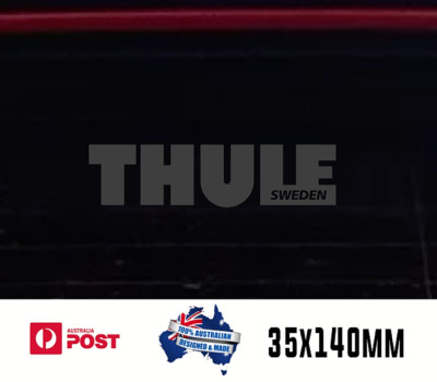 2x Thule Windscreen Windshield Decal Sticker 140mm BLACK | eBay Australia