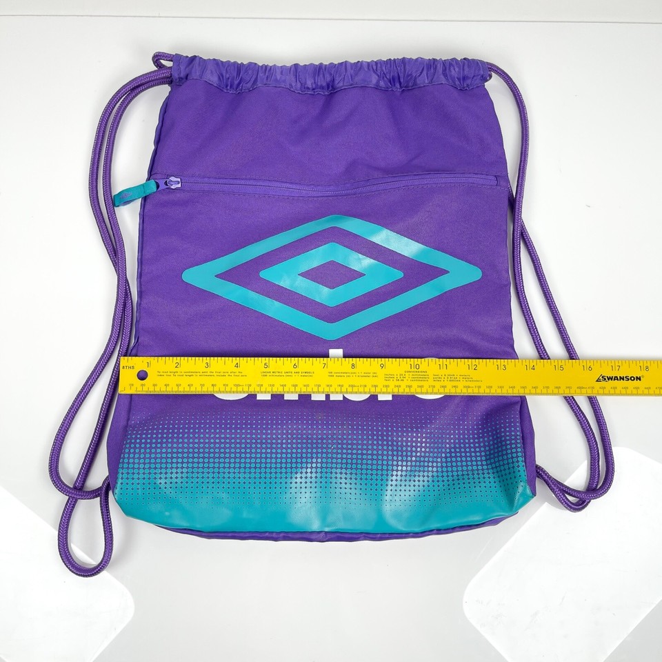Umbro Duotone Carrysack Drawstring Bag - Purple/Turquoise Vintage 90s ...