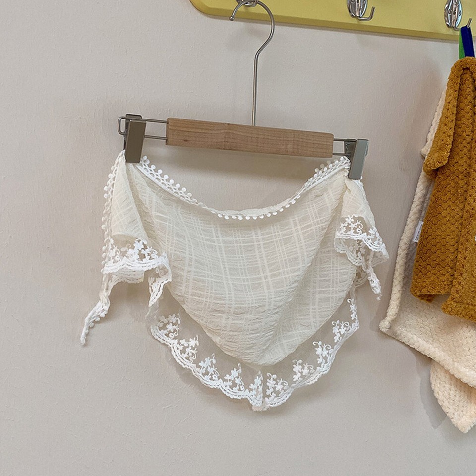 Womens Lace Triangle Headscarf Scarf Headband Hair Accessories Sweet ...