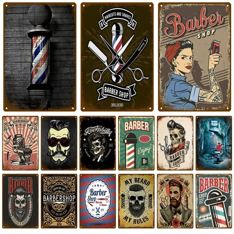 Vintage Barber Shop Sign