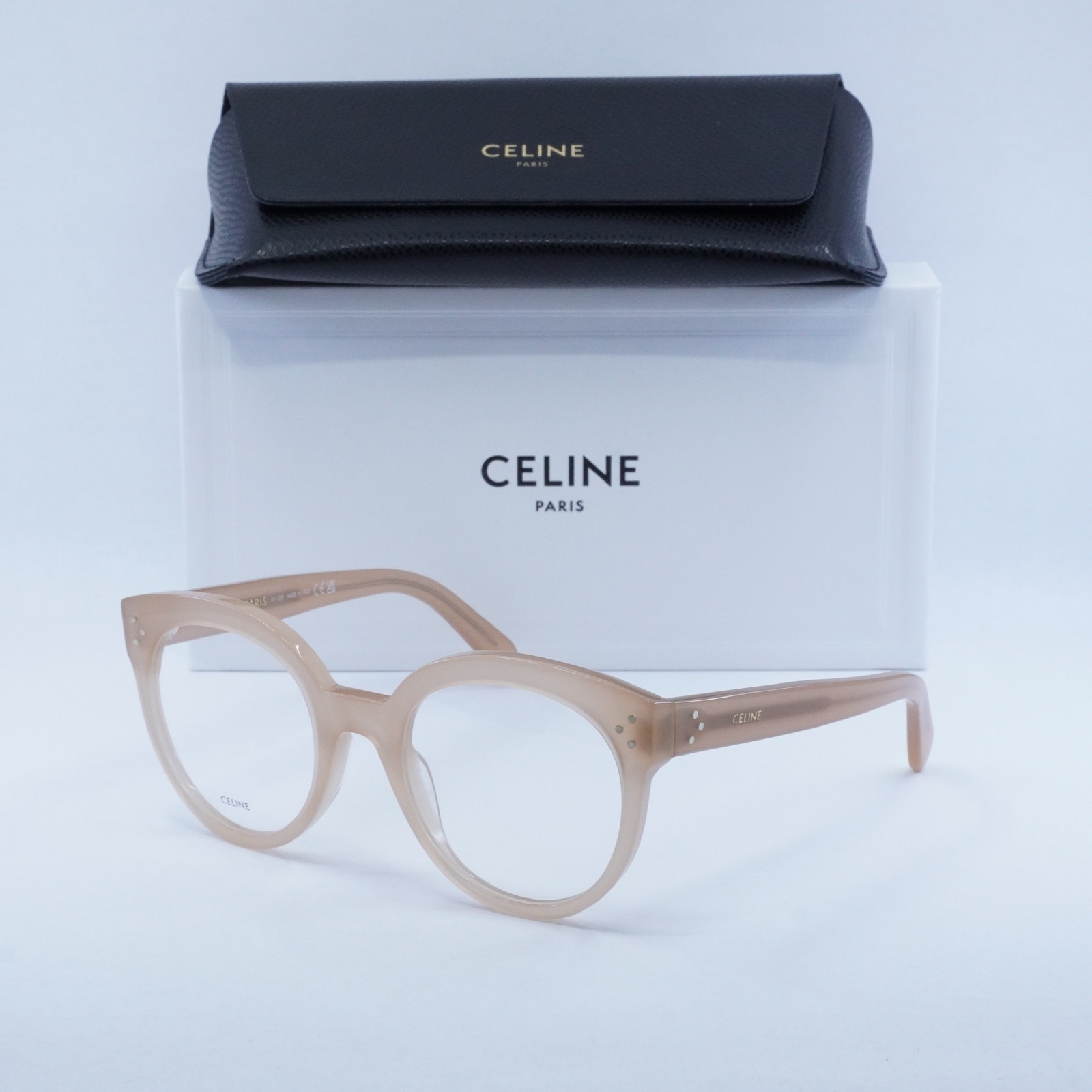 CELINE CL50093I 072 Shiny Milky Pink 52mm Eyeglasses New Authentic | eBay