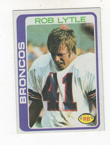 1978 TOPPS FOOTBALL ROOKIE ROB LYTLE DENVER BRONCOS #144 | eBay