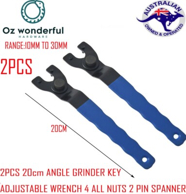 2pcs Universal Angle Grinder Key Adjustable Pin Wrench Spanner | eBay ...
