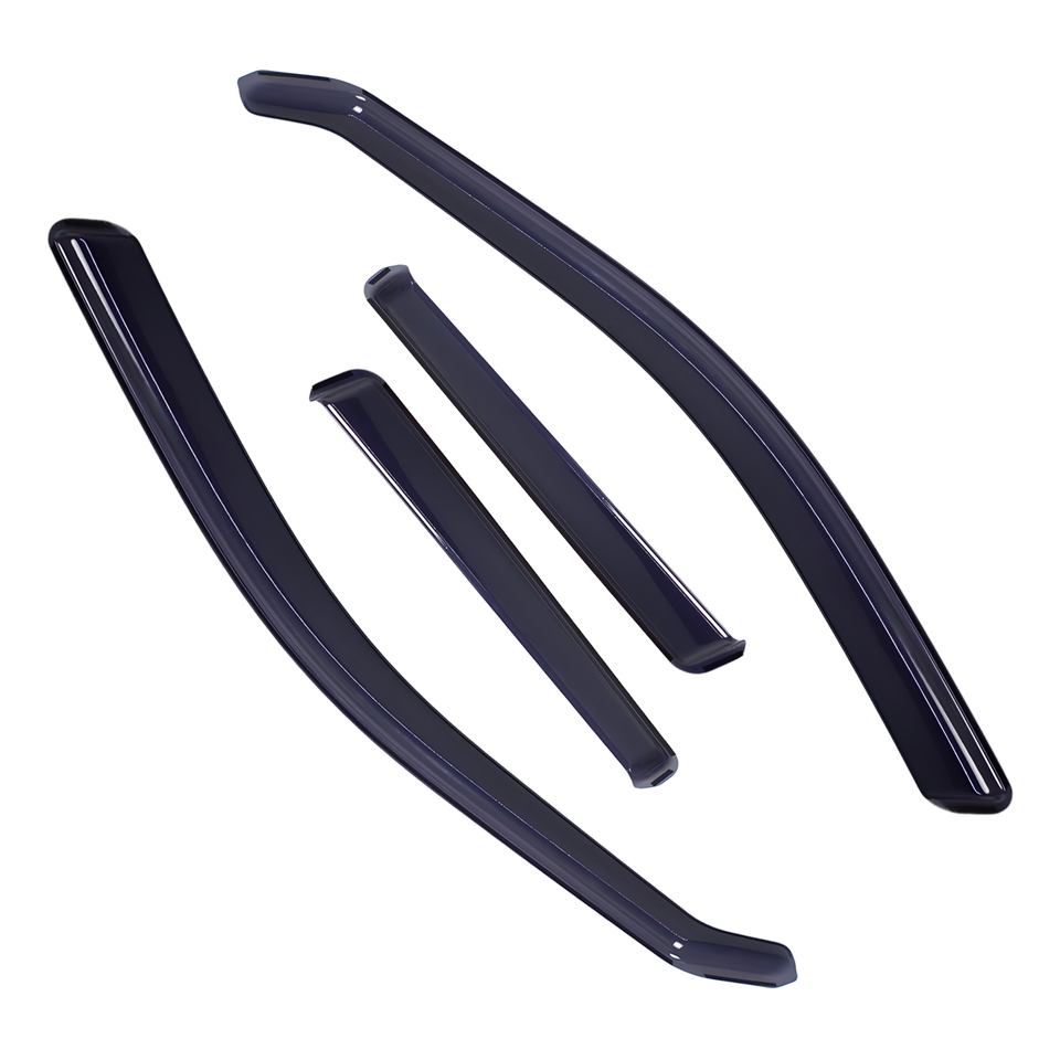 For Audi Q2 MK1 2016-2024 5 Door SUV Wind Deflectors 4pc Tinted Clips ...