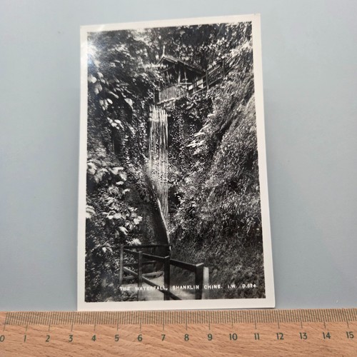 Vintage Postcard THE WATERFALL, SHANKLIN CHINE. I.W. | eBay