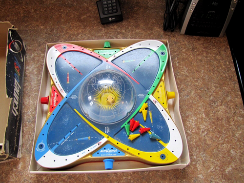 Vintage Astro Launch Game Ohio Art Co. Tin Litho 1963 With Box | eBay