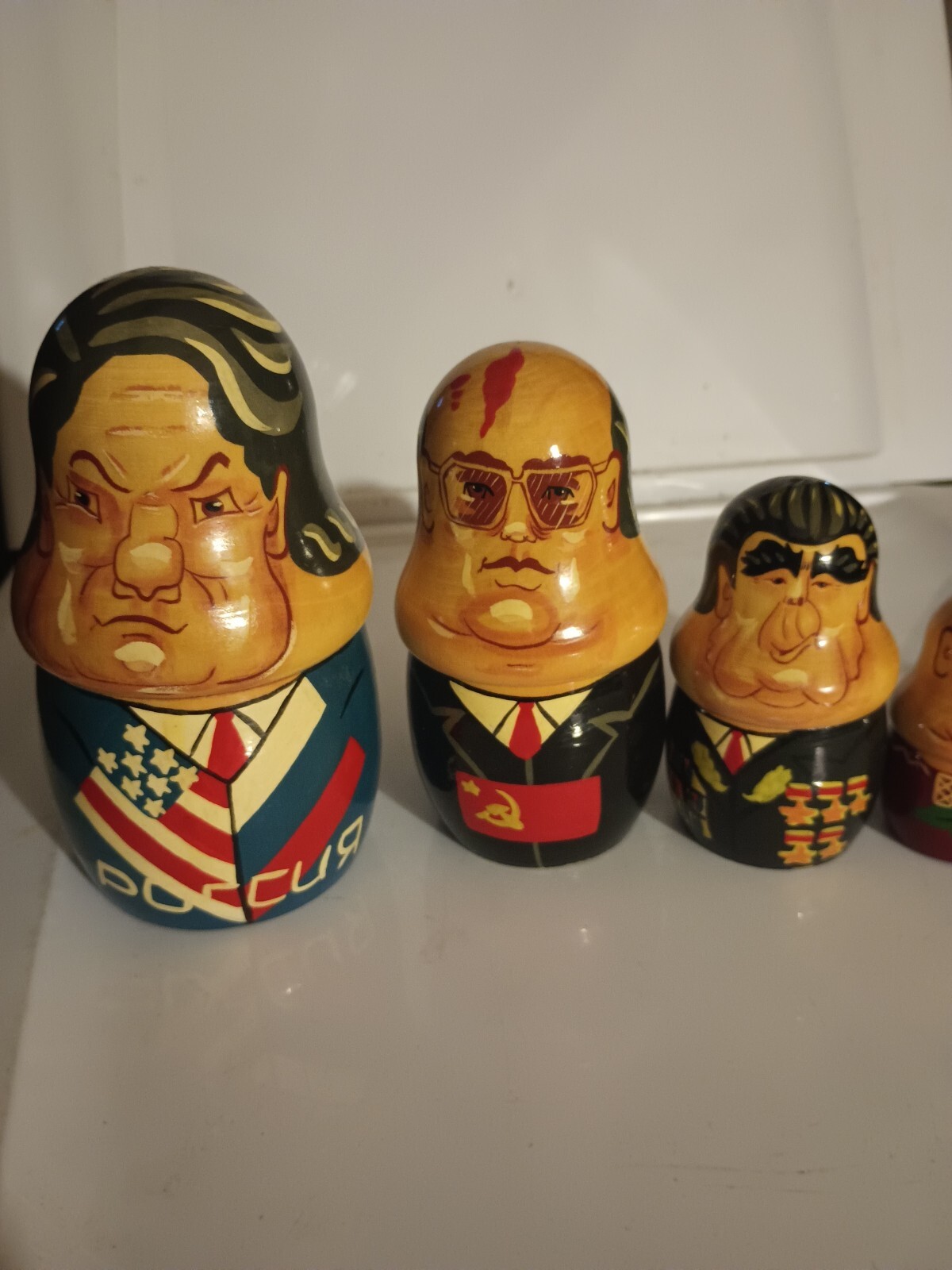 Vintage Russian matryoshka dolls Presidents Nesting Dolls Vintage RARE ...