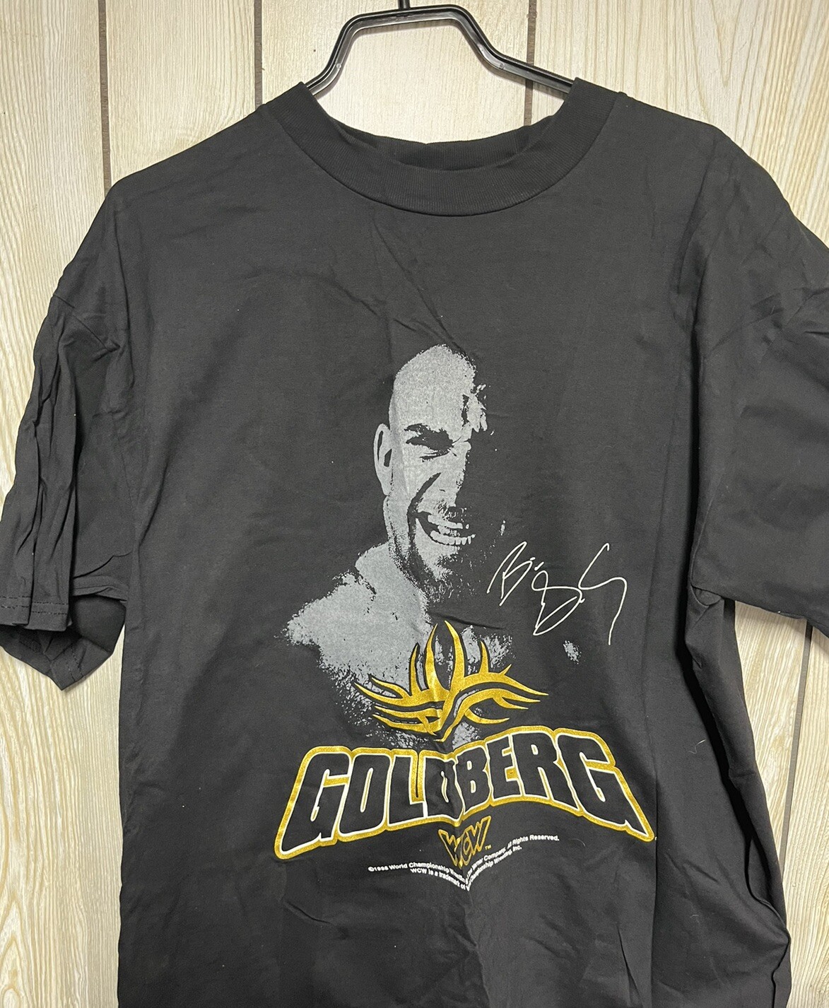 Vintage EXC 1998 WCW Goldberg Wrestling T Shirt Adult… - Gem