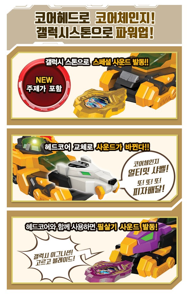 Dino Core Season 3 HEAD CORE GALAXY STONE SET 01 for Ultimate Tuner ...