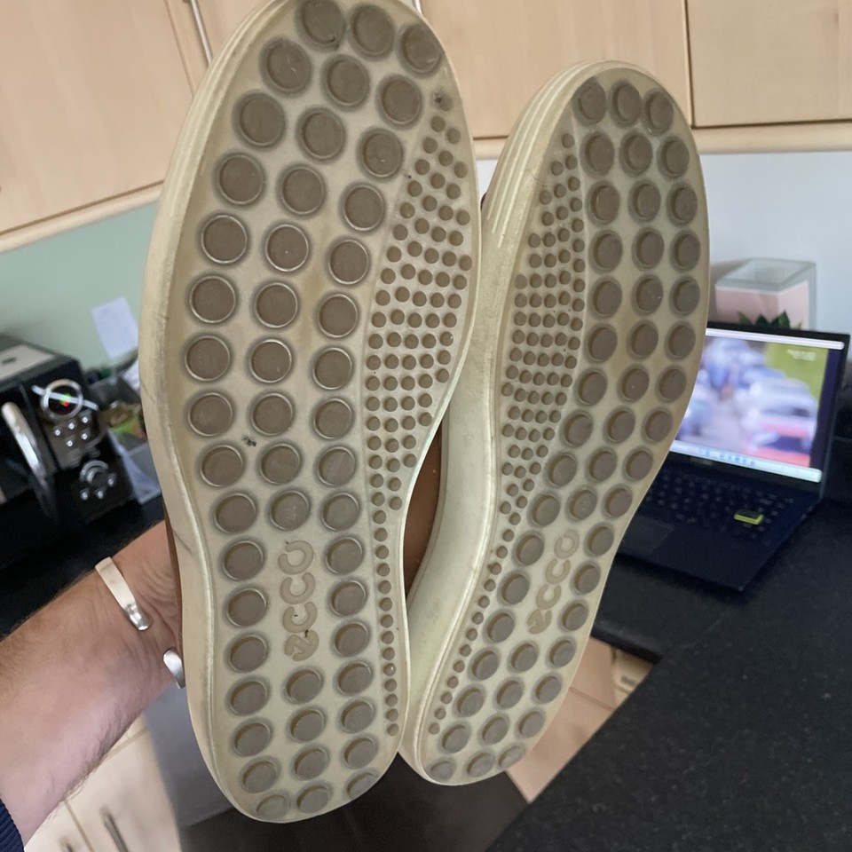 ECCO Soft 7 Sneaker Shoes Tan Brown UK 10 EU 44 - USED | eBay UK