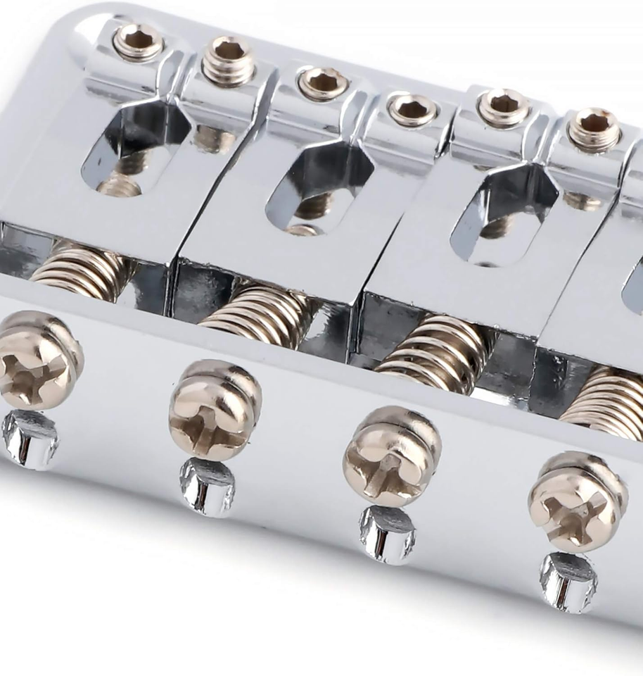 Chrome Guitar Top Load Hardtail Fixed Bridge Fit Fender Stratocaster ...