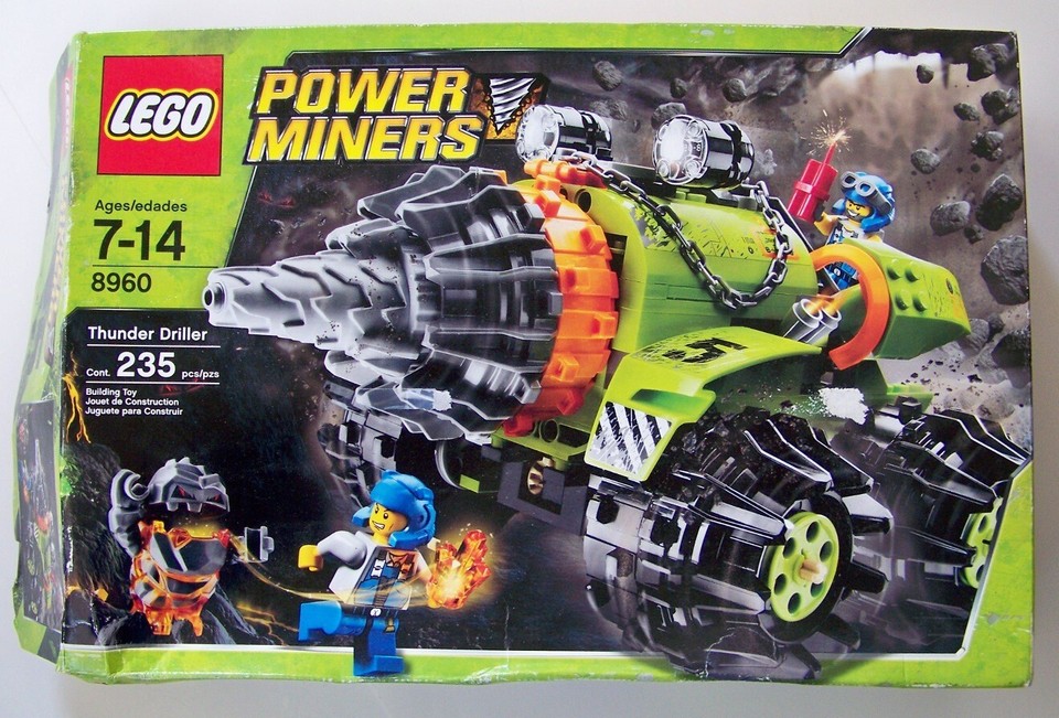 Lego Power Miners 8960 Thunder Driller - Complete - Damaged Box | eBay