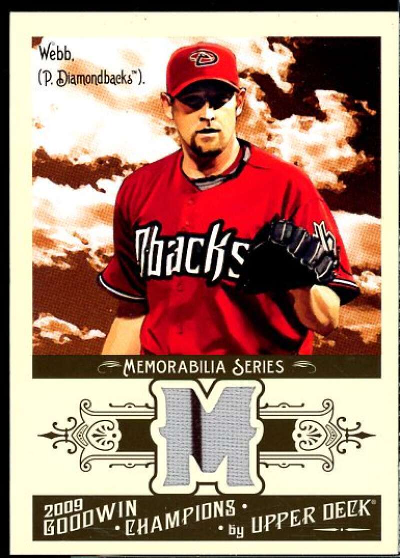 Brandon Webb Card 2009 Upper Deck Goodwin Champions Memorabilia #BW | eBay