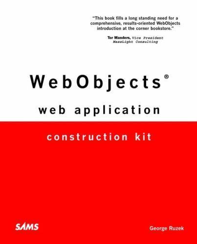 WebObjects Web Application Construction Kit by George Ruzek (2001, Trade Paperback) for sale ...