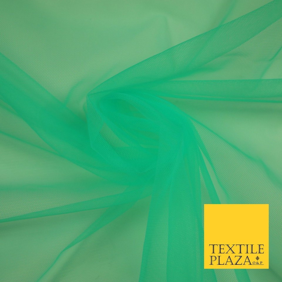 OVER 90 COLOURS - Soft Plain Sheer Tulle Net Fabric Tutu Fairy Veil ...