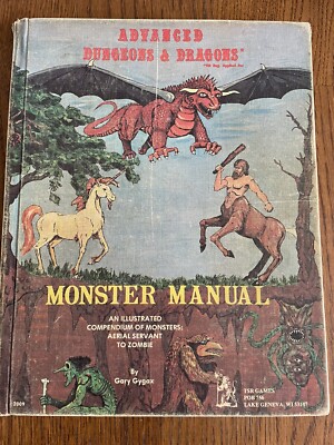 Advanced Dungeons & Dragons Monster Manual 1st Edition HC 1977 | eBay
