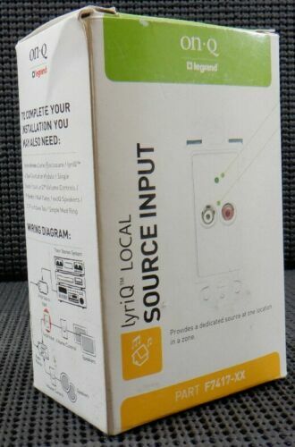 ON-Q Legrand F7417-IV LyriQ Local Source Input Ivory Home System Audio ...