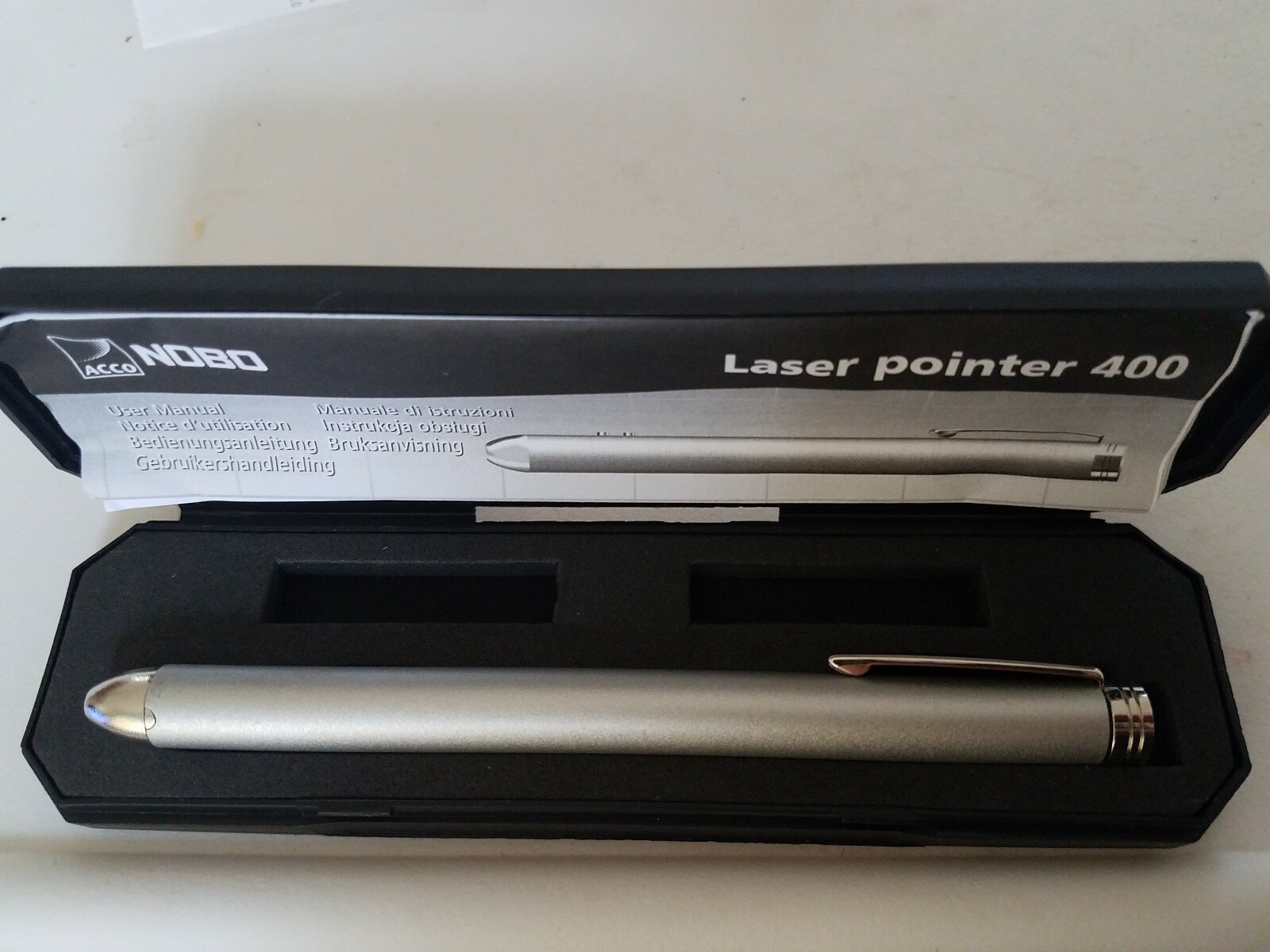 Acco NOBO Laser 400 Presentation Pen in carry case Laser Point BNIB | eBay