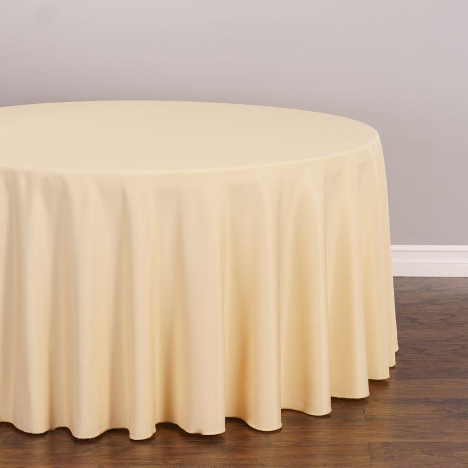 LinenTablecloth 108 in. Round Polyester Tablecloths, 33 Colors! | eBay