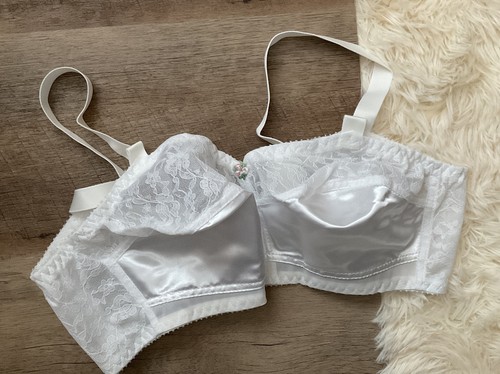 Sculptress Satin & Lace Bra Sz:32GG Full Coverage Support Vintage 524 ...