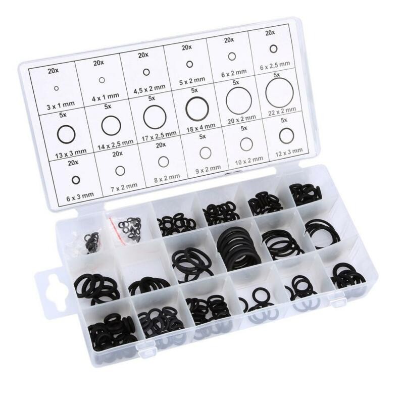 New Useful O Ring Gaskets Set 225Pcs Replacement Rubber Wear Resistance ...