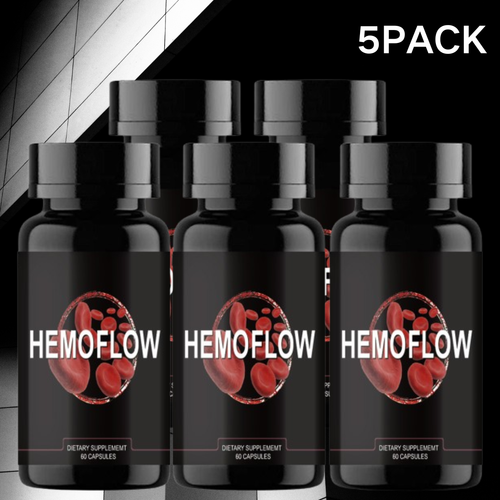5 Pcs Hemo Flow | Healthy Blood Pressure Heart Nitric Oxide ...