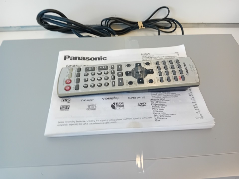 Panasonic NV-VP33 VHS SUPERDRIVE DVD Combi Player With Remote | eBay UK