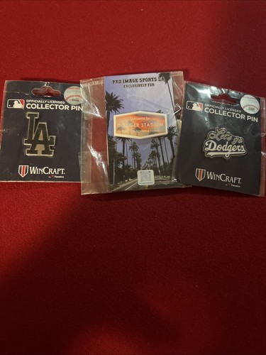 Los Angeles Dodgers Pin Collection- 3 Pins New In Package | eBay