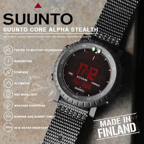 SUUNTO CORE ALPHA STEALTH MADE in Finland SS050504000 from Japan | eBay ...