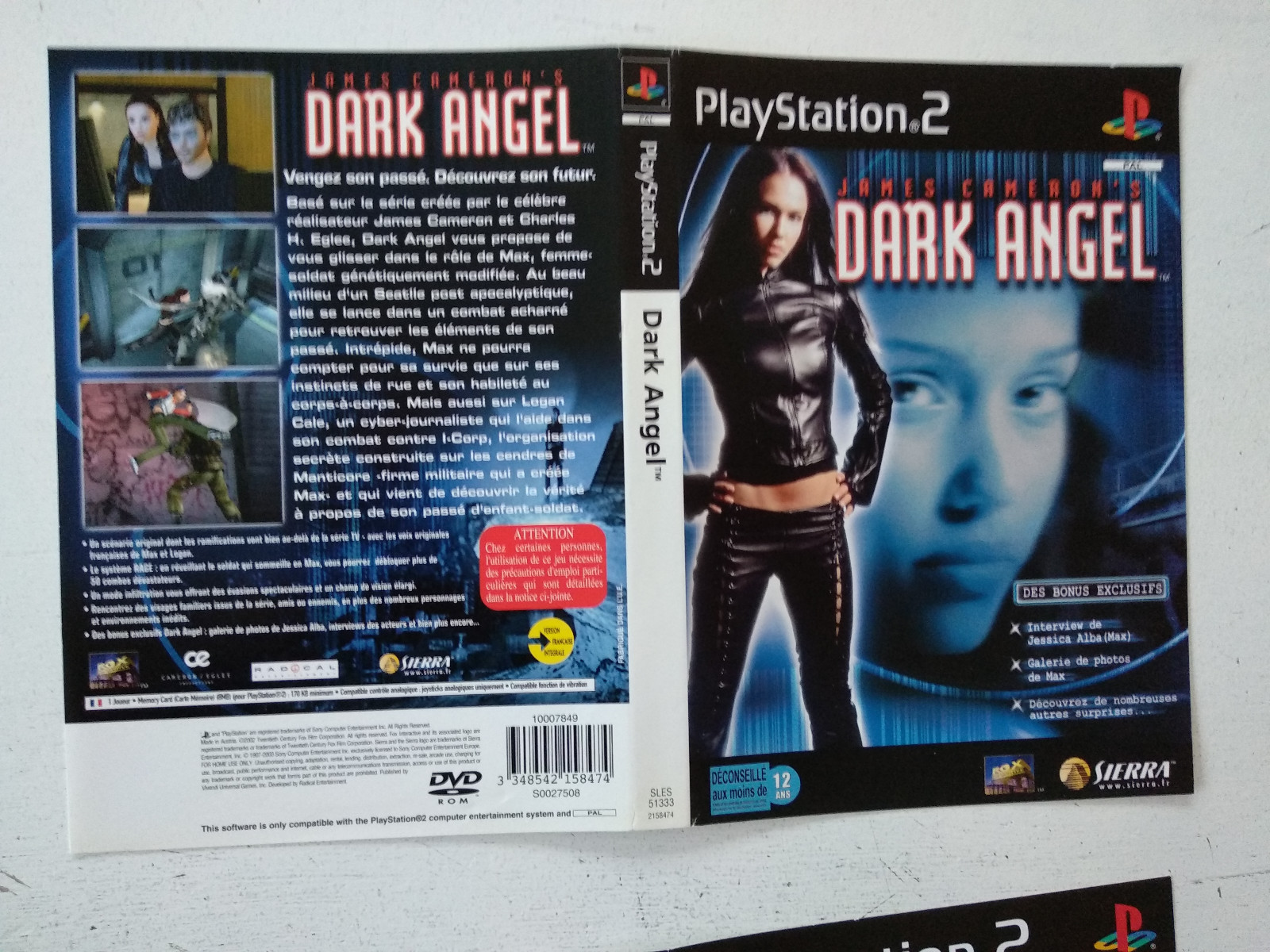 Dark Angel PlayStation 2 PAL - Prix - Photo - Présentation