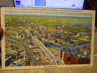 A3 Vintage Old OHIO Postcard CLEVELAND Low Income Welfare Housing ...