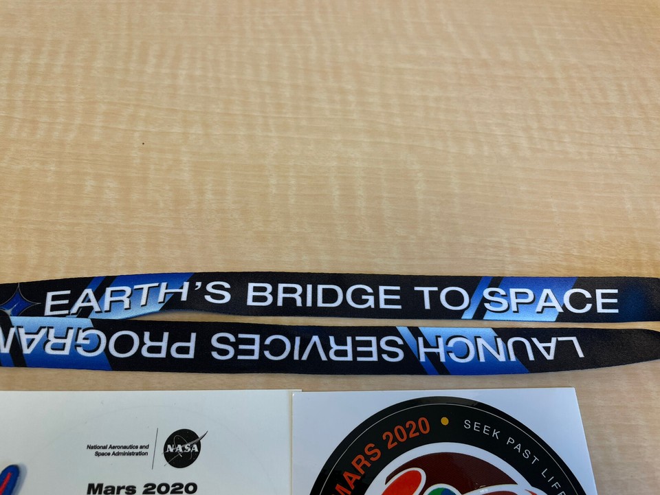 NASA Launch Services Program OFFICIAL Patch Lanyard Decal LOT MARS 2020 ...