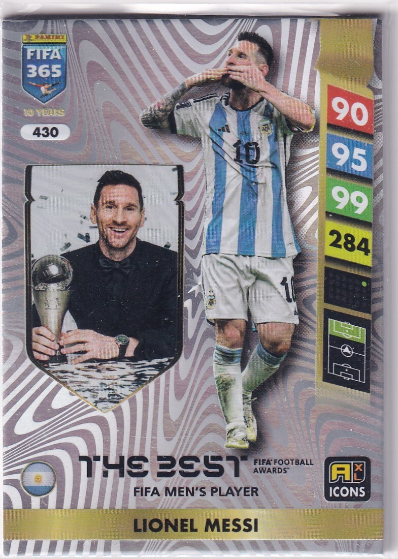 Panini Adrenalyn XL FIFA 365 2025 No. 430 Lionel Messi The Best | eBay