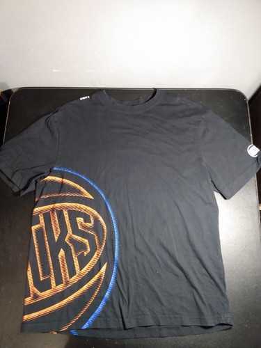 New York Knicks Shockwave Side Logo Black T-shirt NBA 2XL | eBay