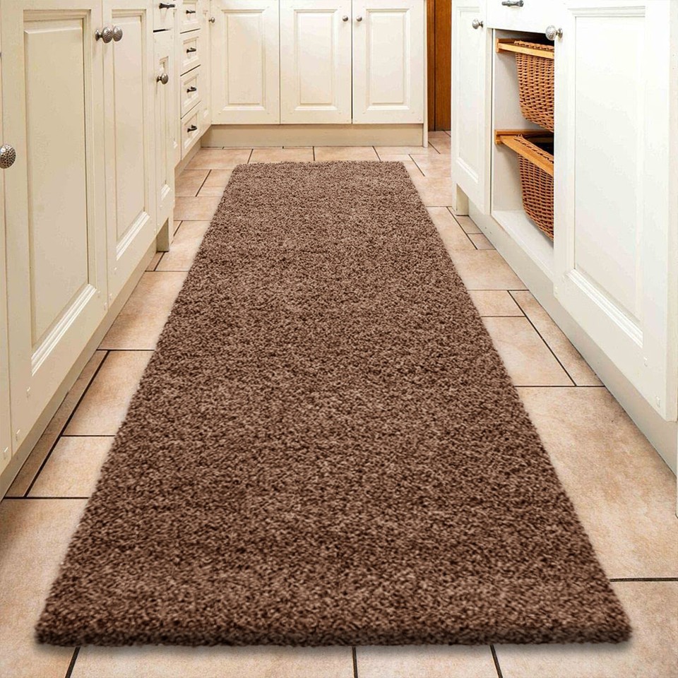 Extra Long Hallway Runner Kitchen Mat Shaggy Rugs Living Room Bedroom ...