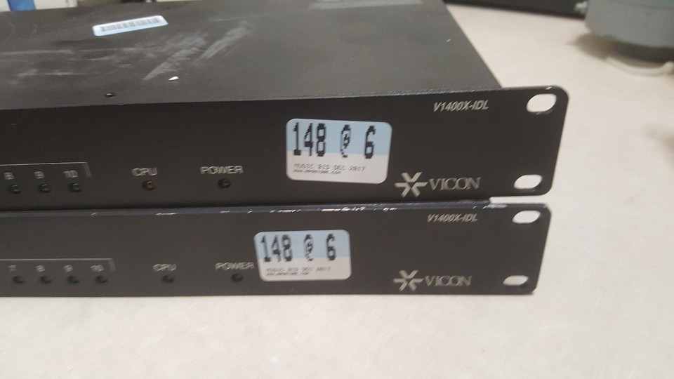 LOT OF (2) VICON V1400X-IDL INTELLIGENT DISTRIBUTION LINE CONTROL UNIT ...