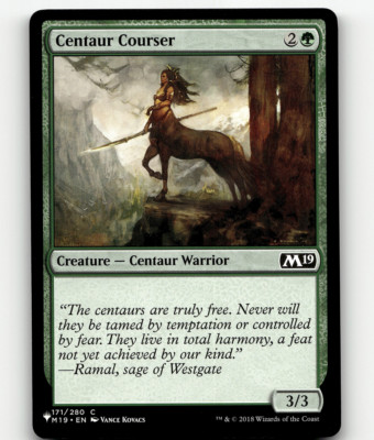MTG Centaur Courser Mystery Booster - Core Set 2019 171/280 Regular ...